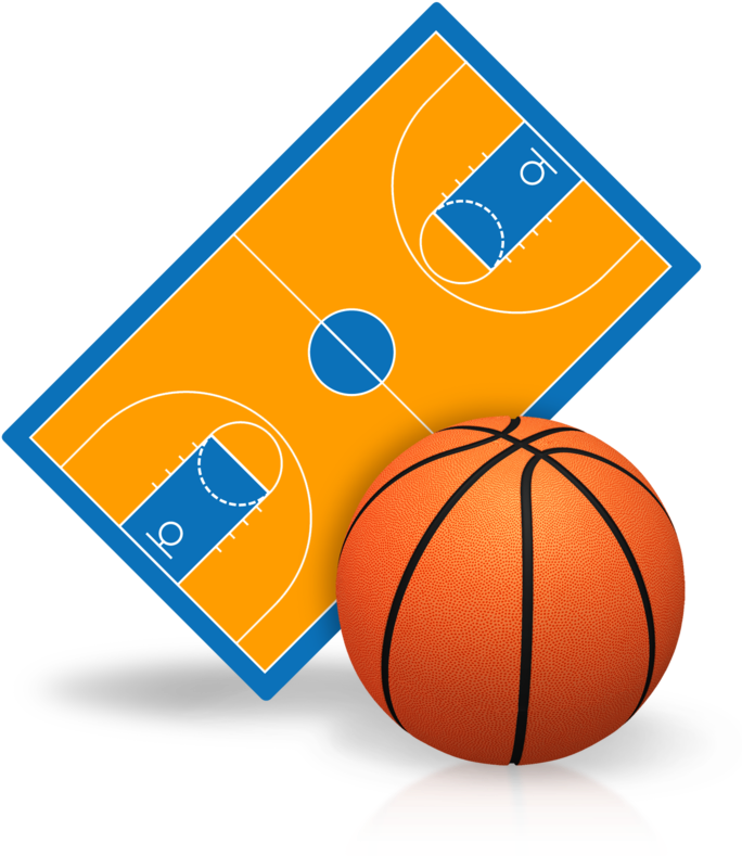 Gallery View Cart - Basketball Court Stick Figure - (700x800) Png ...