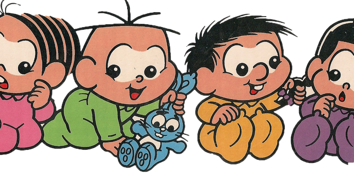Turma Da Monica Bebe Png - (1200x586) Png Clipart Download