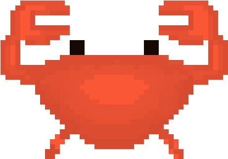Crab - Pixel Art - (650x460) Png Clipart Download