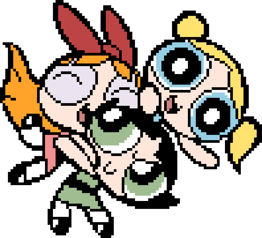 Powerpuff Girls - Powerpuff Girls Pixel Art - (990x900) Png Clipart ...