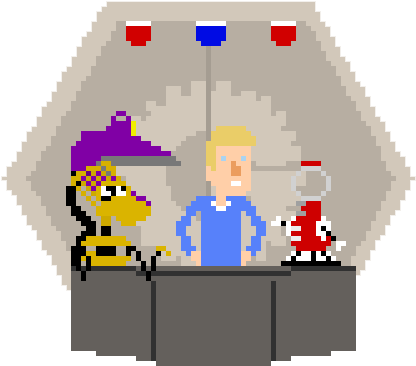 Mystery Science Theater 3000 Pixel Art Gif - Crow T Robot Pixel ...