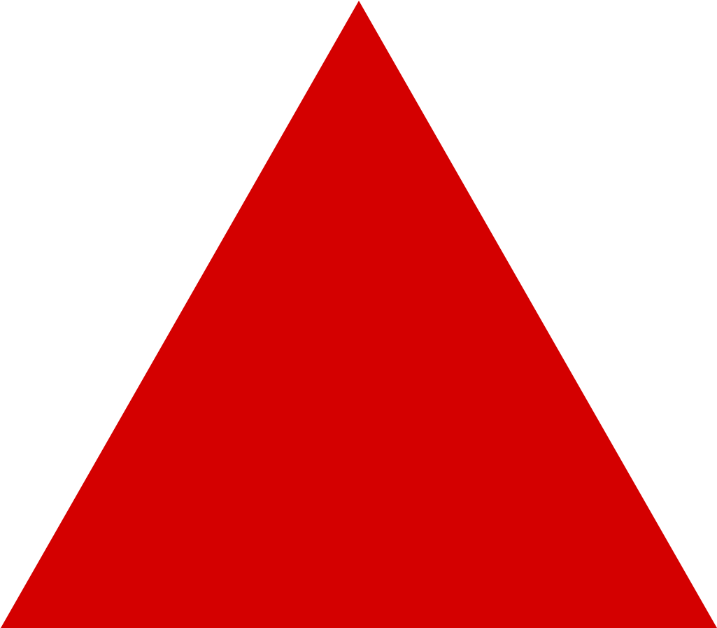Volcano Clipart Triangle - Red Triangle - (1024x1024) Png Clipart Download