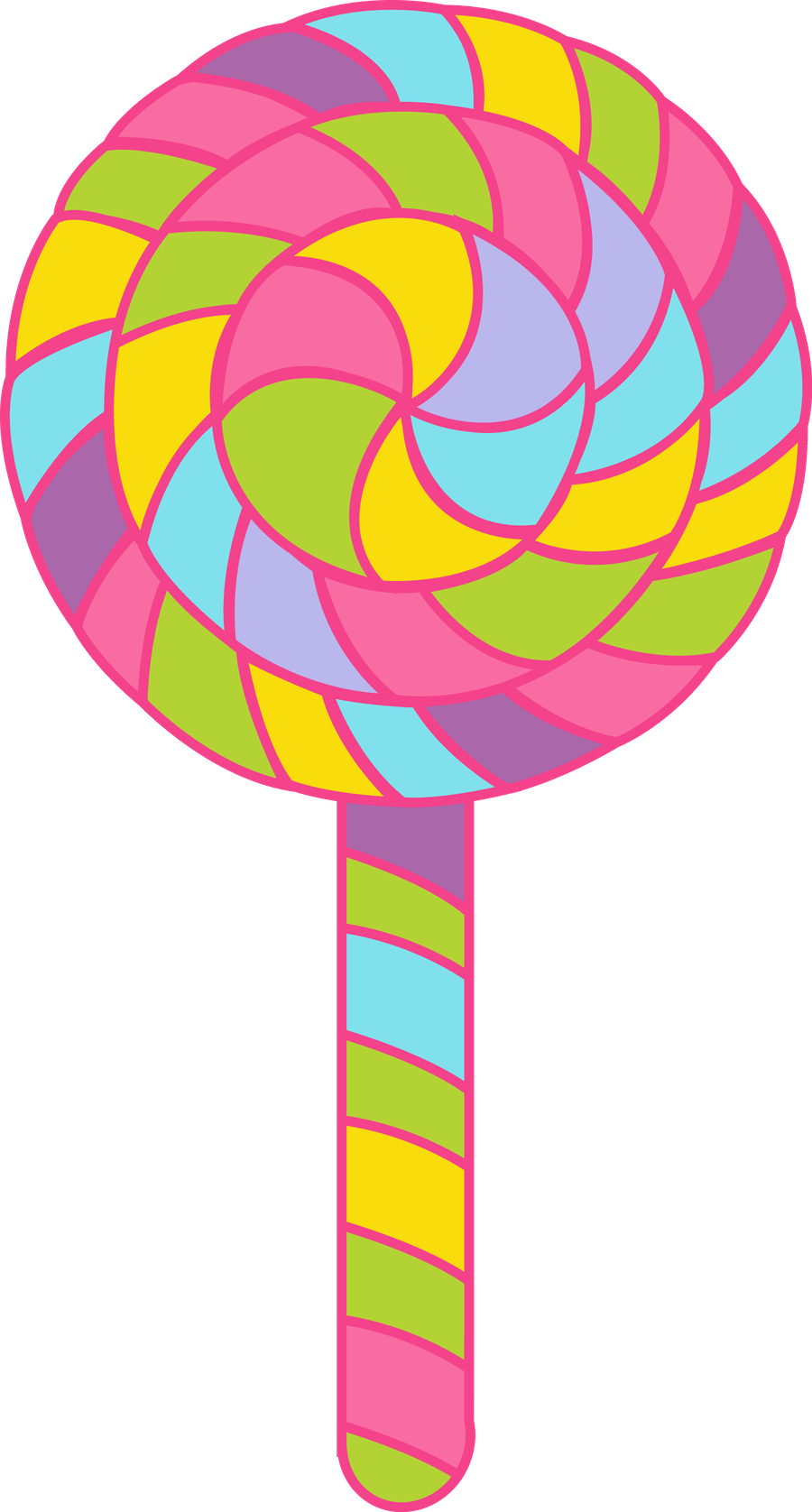 Candyland Clipart Lollipop - Lollipop Candy Clipart Hd - (900x1676) Png ...