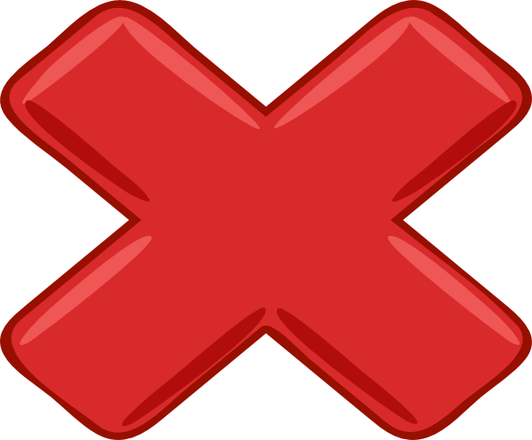 Office Clipart Red X - Ekis Clipart - (600x496) Png Clipart Download