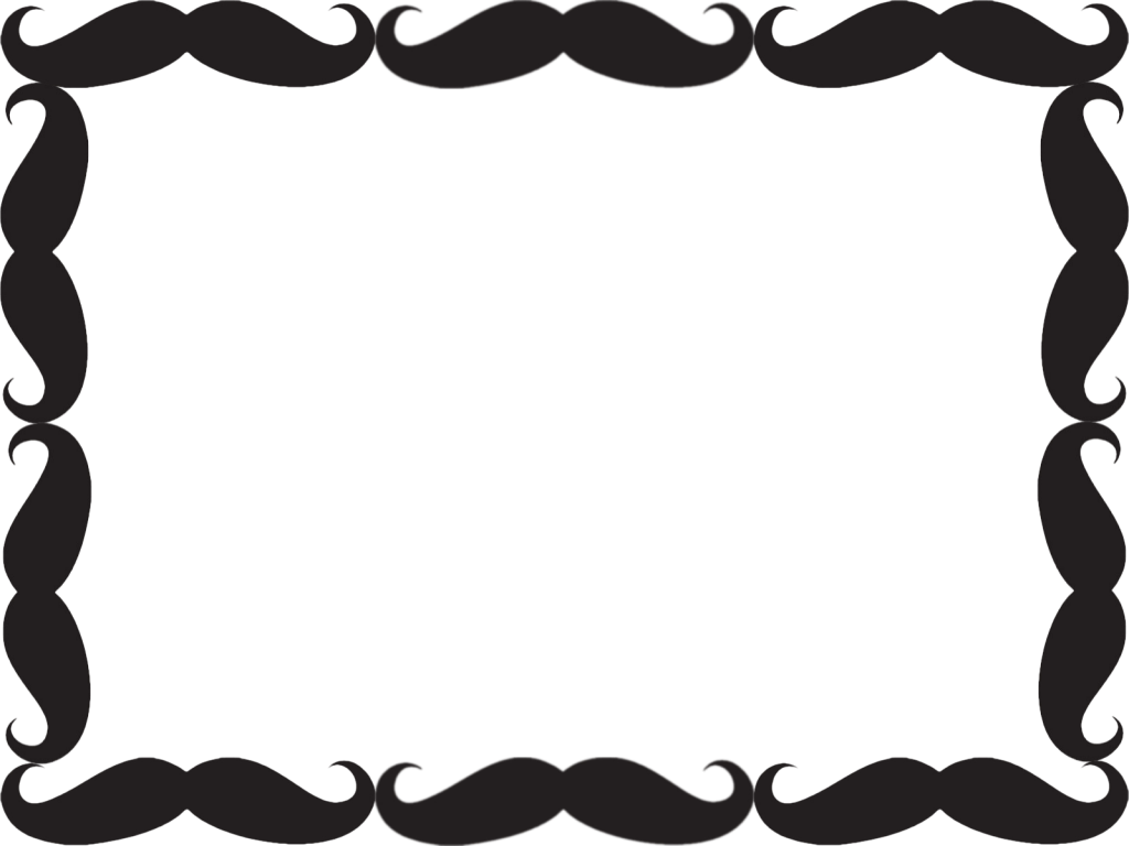 I Love Mustaches Clip Art Free For Kids - Transparent Mustache Border ...