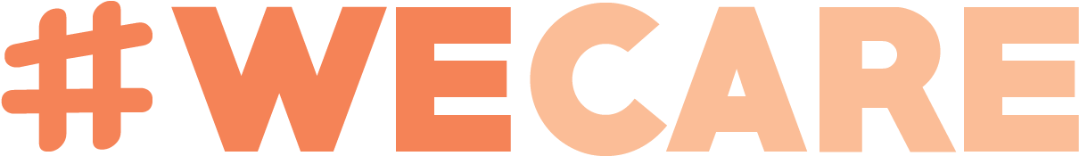 #wecare Logo - We Care We Love - (1227x279) Png Clipart Download