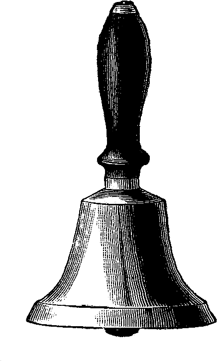 Digital Stamp Design - Vintage Bell Png - (705x985) Png Clipart Download