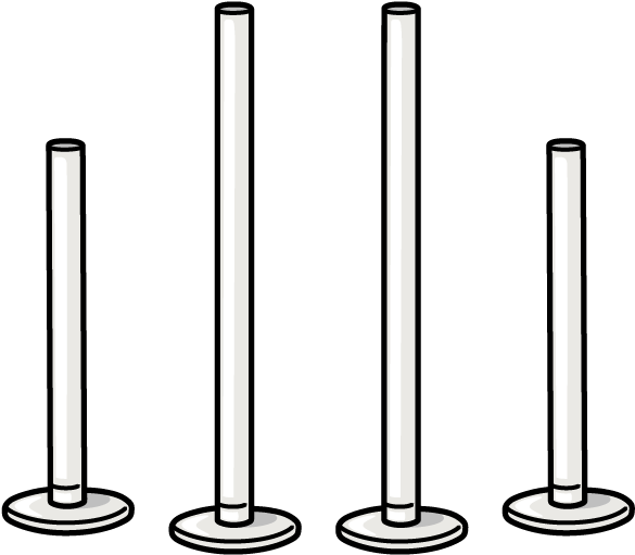 X1 Set Of Goal Posts - Afl Goal Posts Cartoon - (800x600) Png Clipart ...