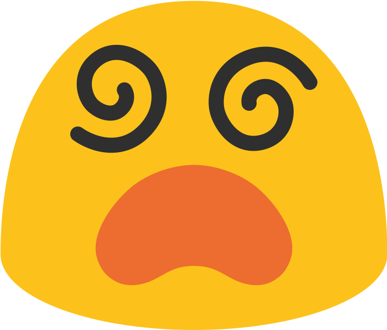 Spiral Eyes Smiley Face Clipart - Dizzy Emoji Png - (768x768) Png ...
