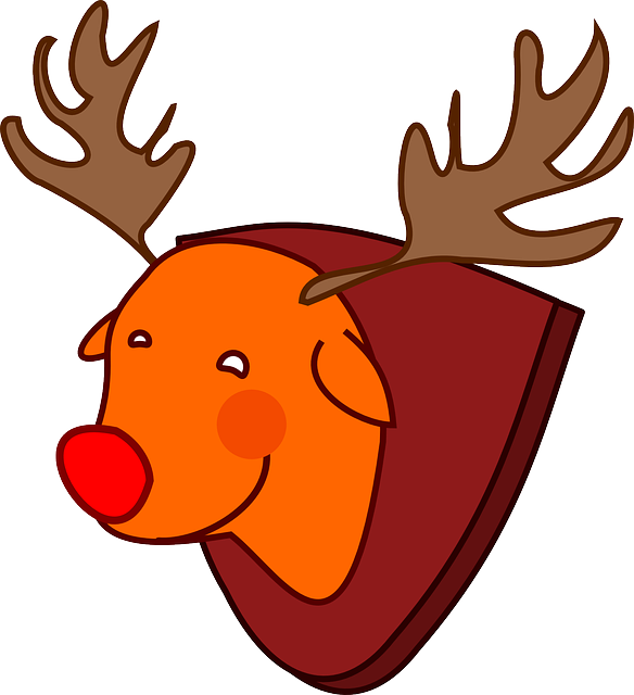Christmas Red-nosed, Reindeer, Rudolph, Animal, Christmas - Clip Art ...