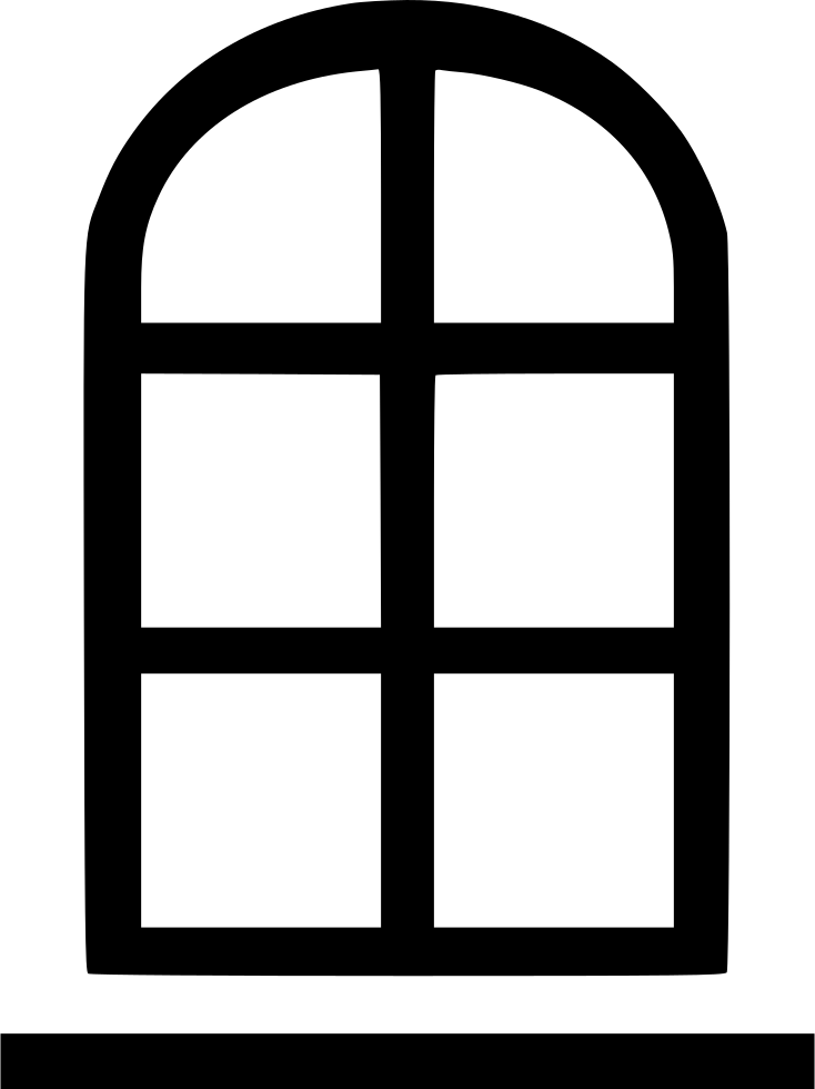 Window Arched Frame Comments - Arch - (734x980) Png Clipart Download