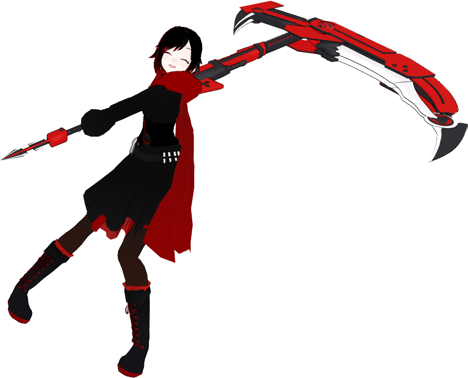 Mmd Rwby - Rwby Ruby Rose Vector - (1377x760) Png Clipart Download