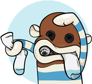 Huggable Sock Monkey Laundry Bag - Animated Dirty Socks Gif - (479x355 ...