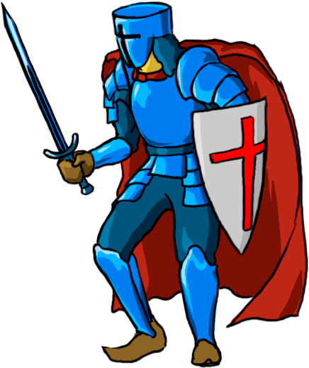 Free Knight Clip Art - Knights Cartoon Png - (600x600) Png Clipart Download