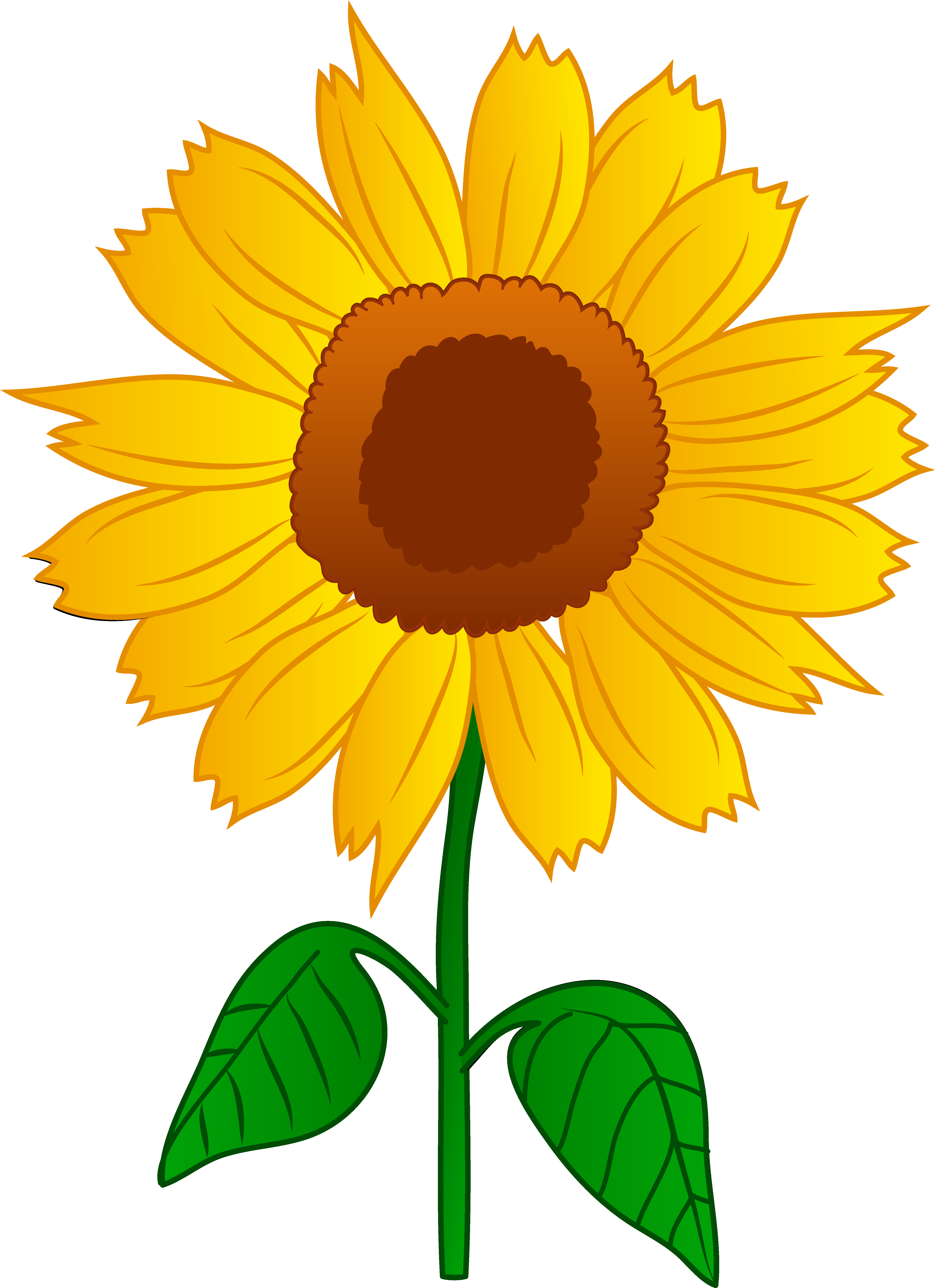 Sunflower Clip Art - Sunflower Clip Art - (4909x6763) Png Clipart Download