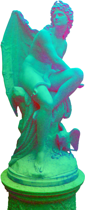 Statue Vaporwave Png Transparent - (489x750) Png Clipart Download
