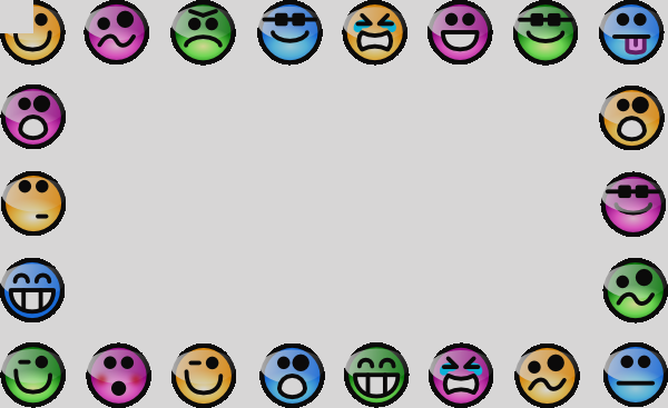 Smiley Face Clip Art - (600x367) Png Clipart Download
