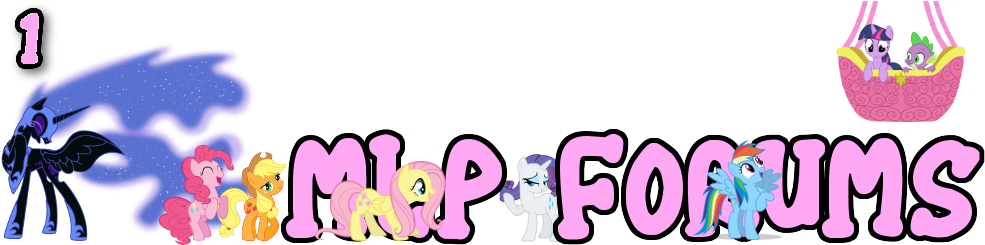 Mlp Forums - My Little Pony: Friendship Is Magic - (1000x255) Png ...