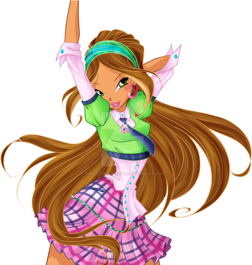 Flora Season 7 Halfbody - Winx Club - (920x869) Png Clipart Download