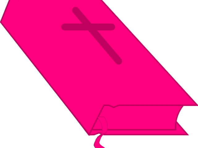 Bible Clipart Pink - Christening Clipart Pink - (640x480) Png Clipart ...
