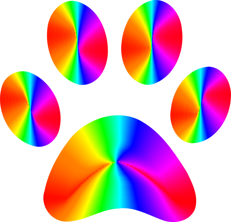 Dog Paw Foot Art Spectrum - Paw - (779x750) Png Clipart Download