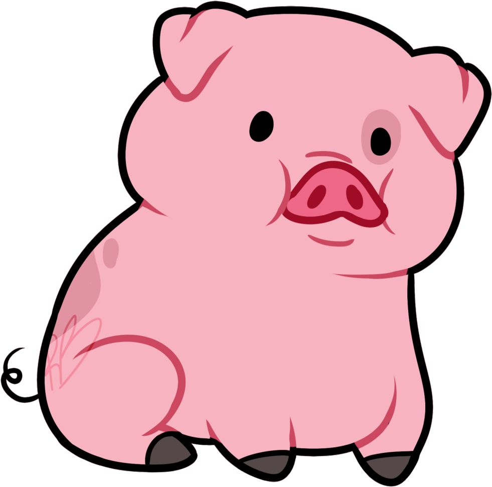 Pig Cartoon Outline
