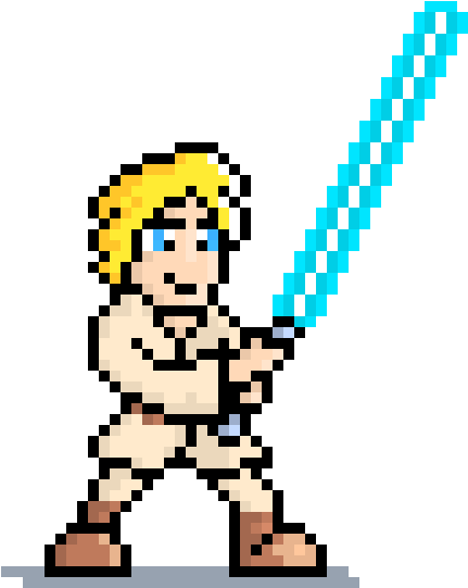 Luke Skywalker - Luke Skywalker Pixel Art - Full Size PNG Clipart ...