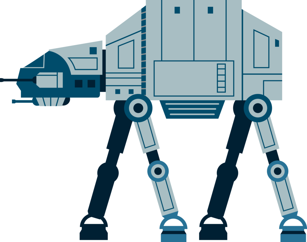 At-at Walker By Chrispix326 - Star Wars At At Cartoon - (1024x807) Png ...