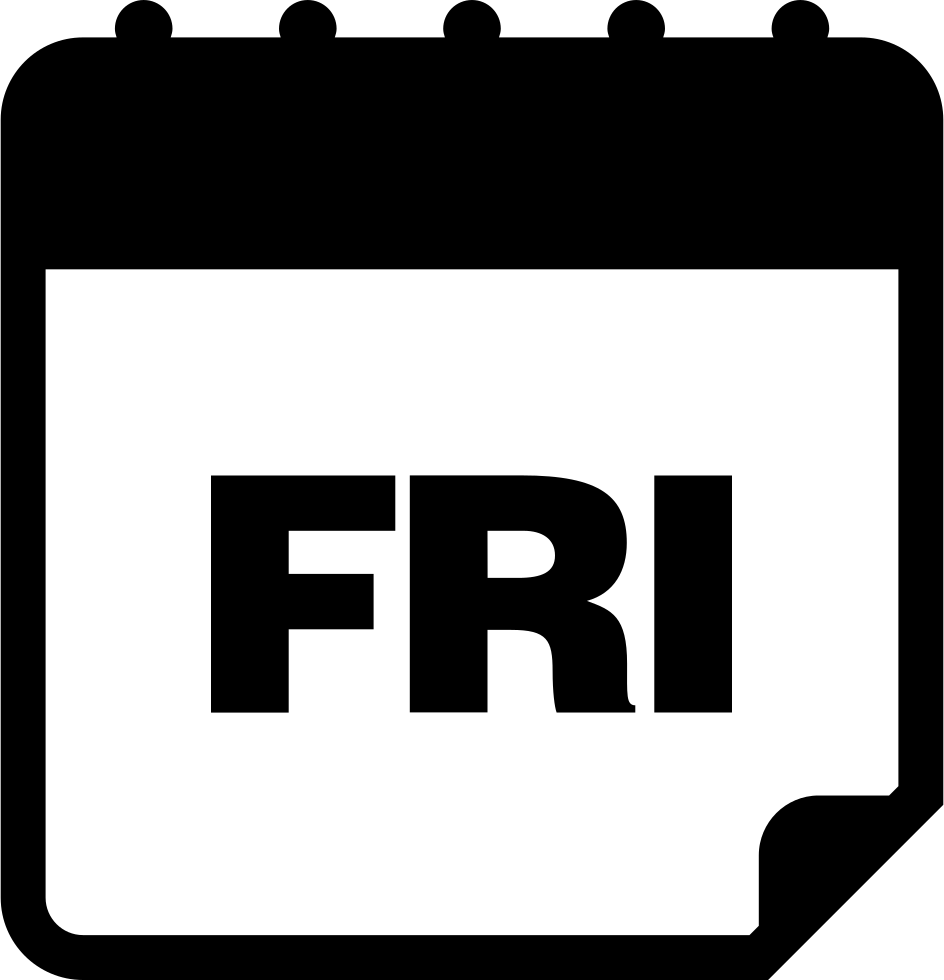 Friday Daily Calendar Page Comments - Friday Calendar Icon - Full Size ...