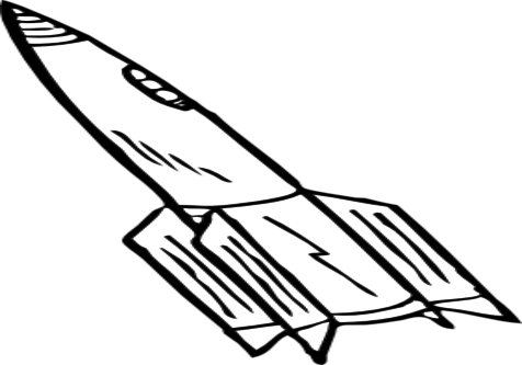 Coloring Trend Medium Size Spaceship Clip Art Rocketship - Rockets Clipart Black And White ...