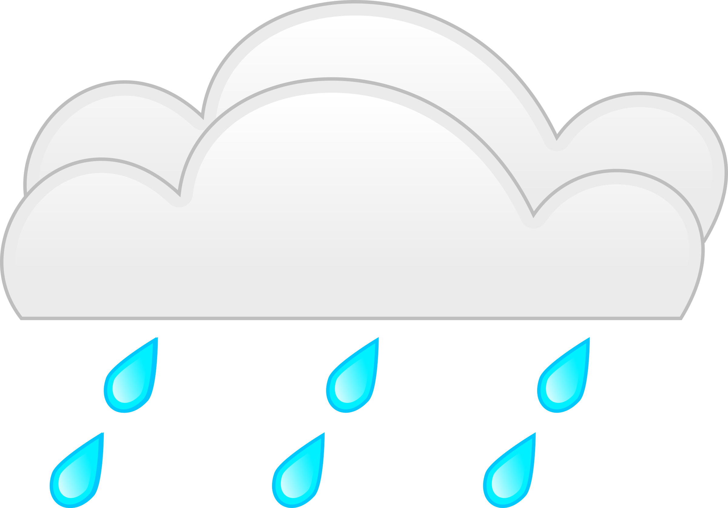 Rain Clipart March Weather - Cartoon Rainfall - (2400x1674) Png Clipart ...