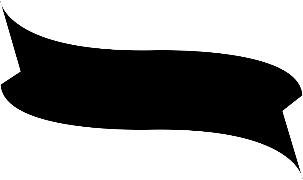 Download Ribbon Shape Clipart Black Ribbon Clip Art - 34605 - (980x584 ...