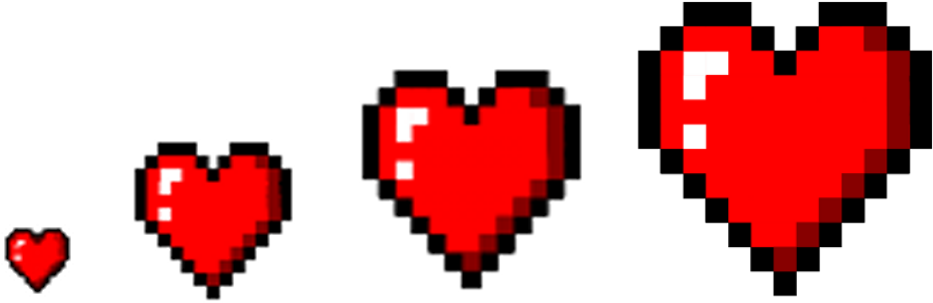 Preview - 8 Bit Heart Icon - (1007x384) Png Clipart Download