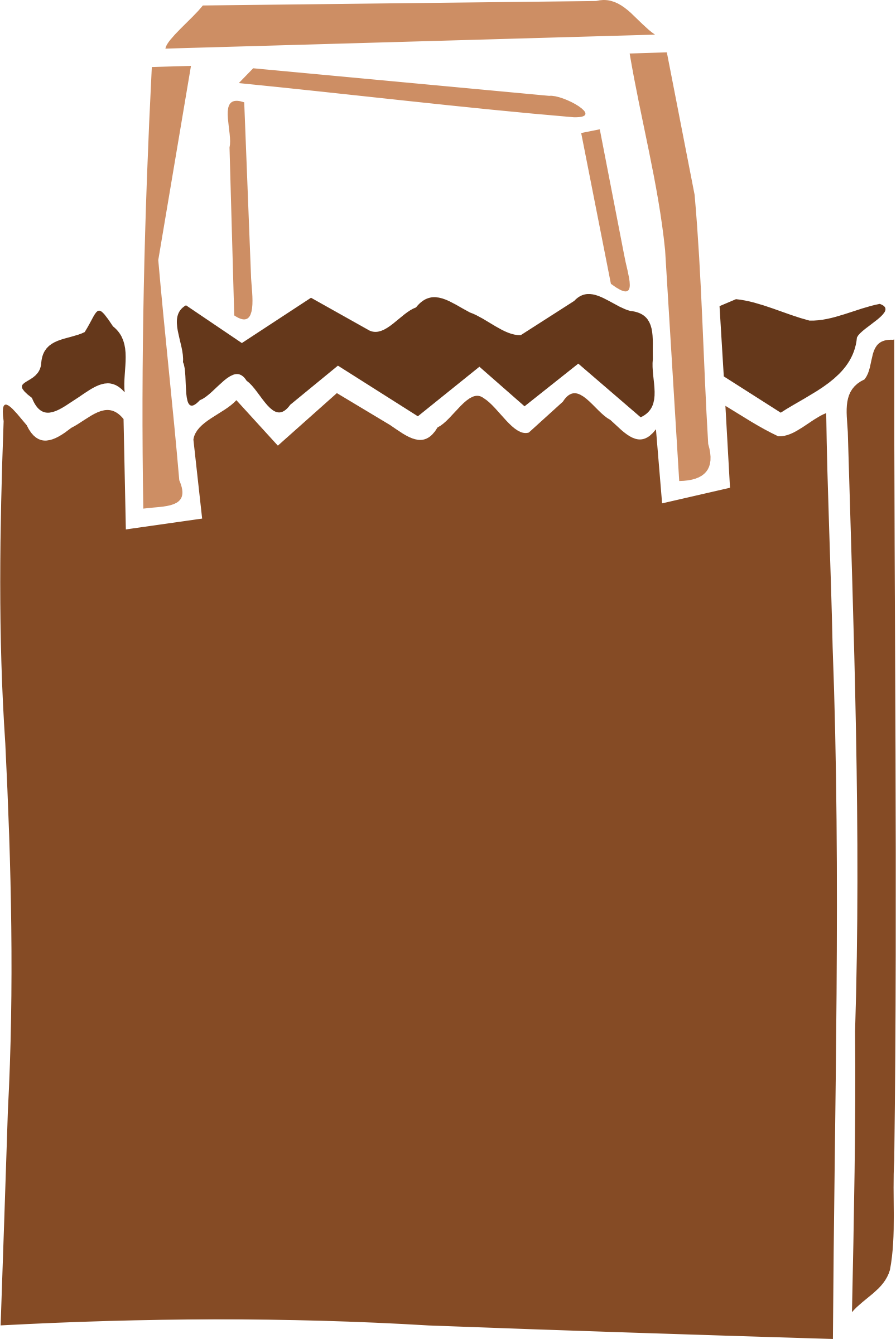 Big Image - Paper Bag Clipart - (1606x2400) Png Clipart Download