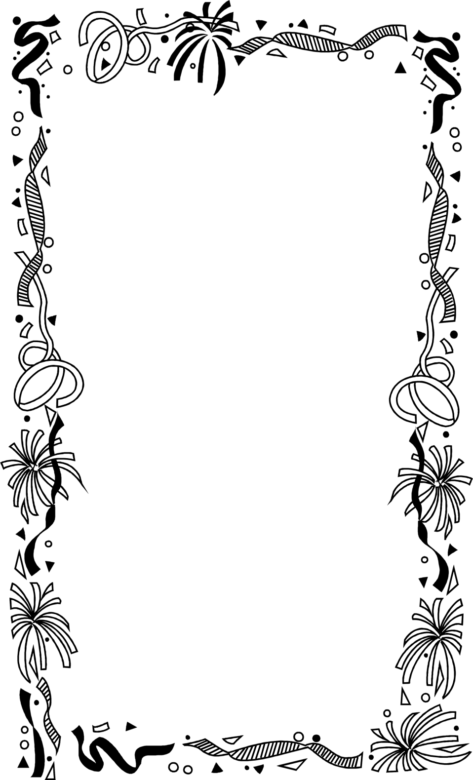 Borders And Frames Picture Frames Drawing Clip Art - Black And White ...
