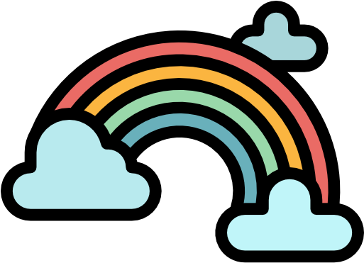 Rainbow Free Icon - Rainbow - (512x512) Png Clipart Download
