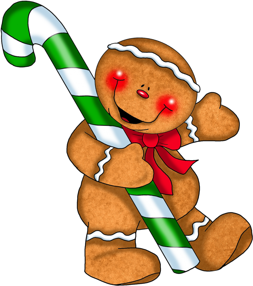 Christmas Free Clip Art Printable Free Christmas Clipart - Gingerbread ...