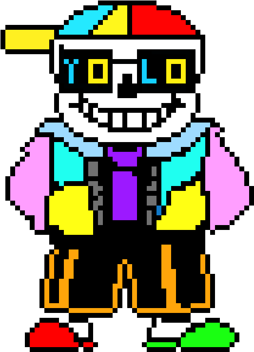 Fresh Sans - Fresh Sans Pixel Art - (580x760) Png Clipart Download