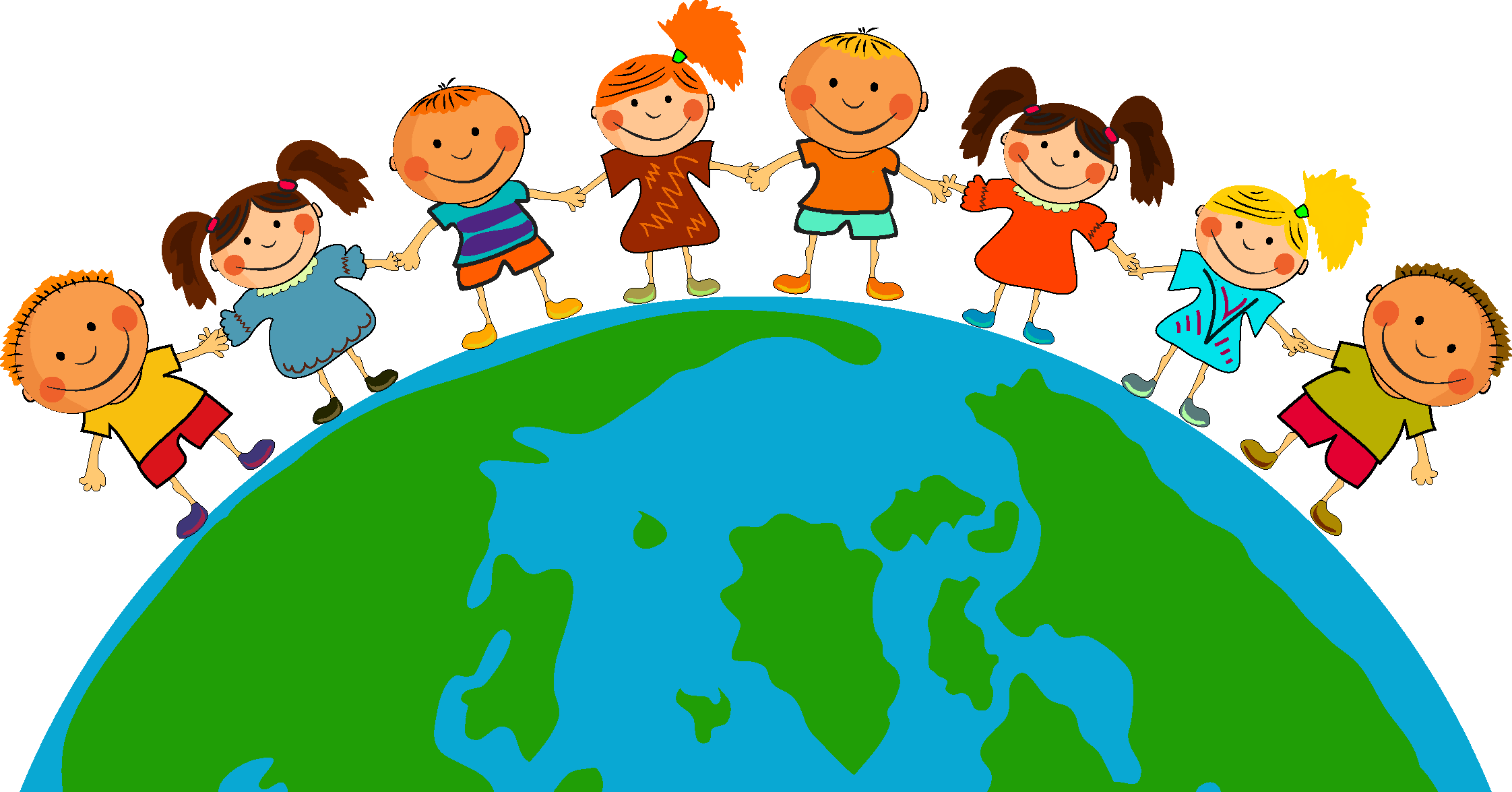 Earth Child Clip Art Children Hand In - Earth Children - Full Size PNG ...
