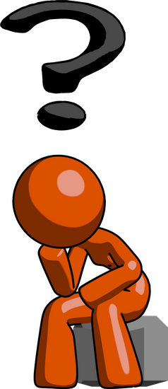Mascot Woman Thinker Question Mark - Question Mark - Full Size PNG ...