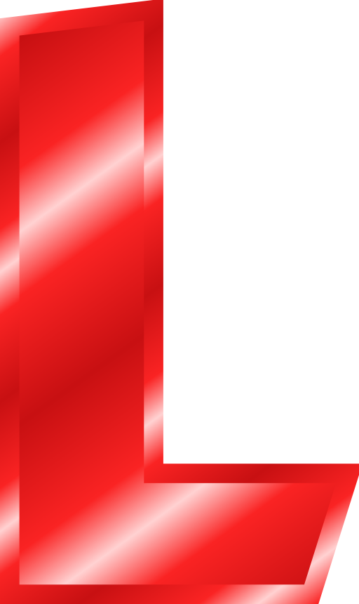 Letter Case Alphabet Big Red Services - Letter L Clip Art Red - Full ...