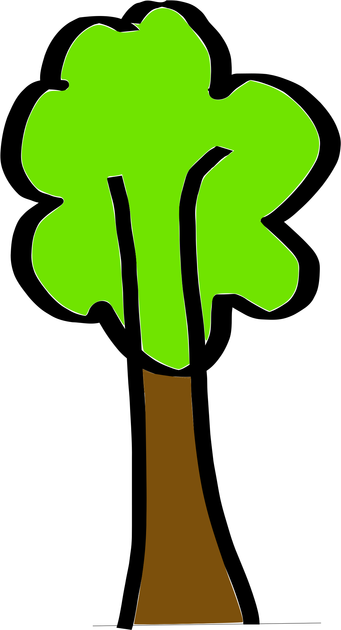 Tree Drawing Computer Icons Root Document - Simple Tree Clipart ...