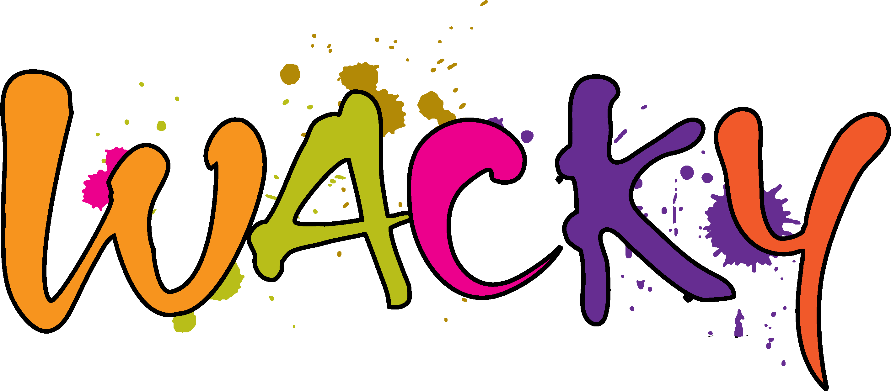 Wednesday Clipart Whacky - Wacky Tacky Day Clipart - (3400x1388) Png ...