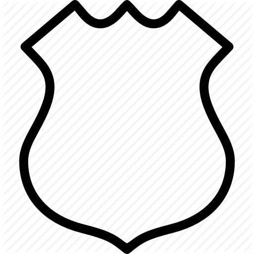 Jpg Black And White Stock Security Tier Brianhenry - Police Badge ...