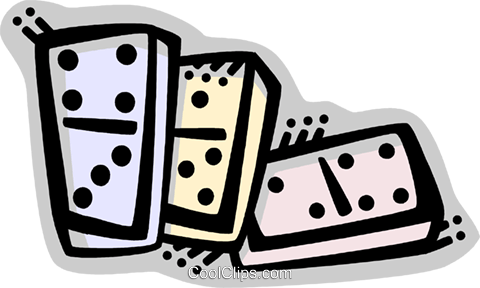 Dominos Royalty Free Vector Clip Art Illustration - Illustration ...
