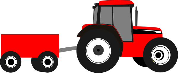 Red Tractor Clip Art - (600x245) Png Clipart Download