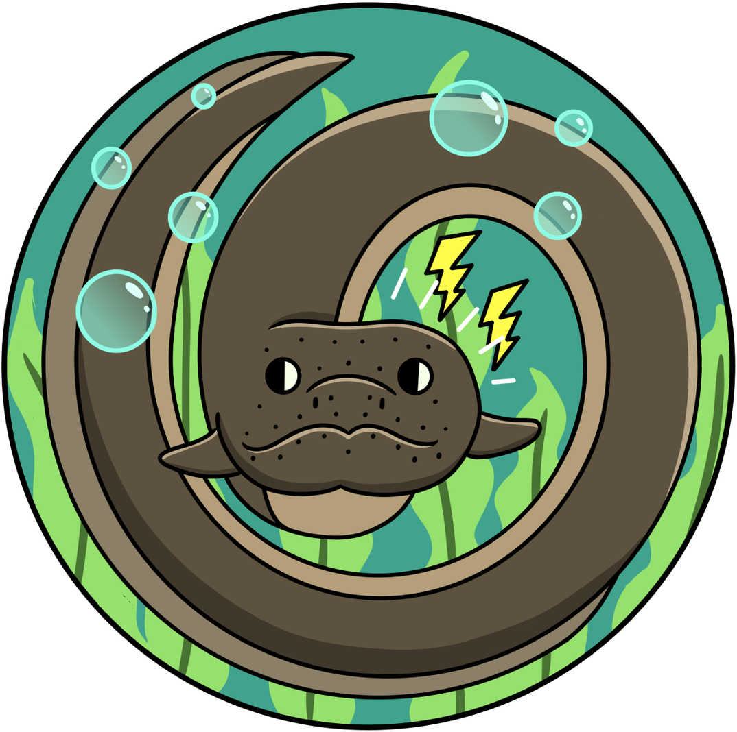 Transparent Eel Pixel Art - Cartoon - (1200x1200) Png Clipart Download