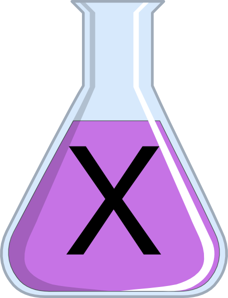 Purple X Potion Clip Art - Test Tube Png - (456x596) Png Clipart Download