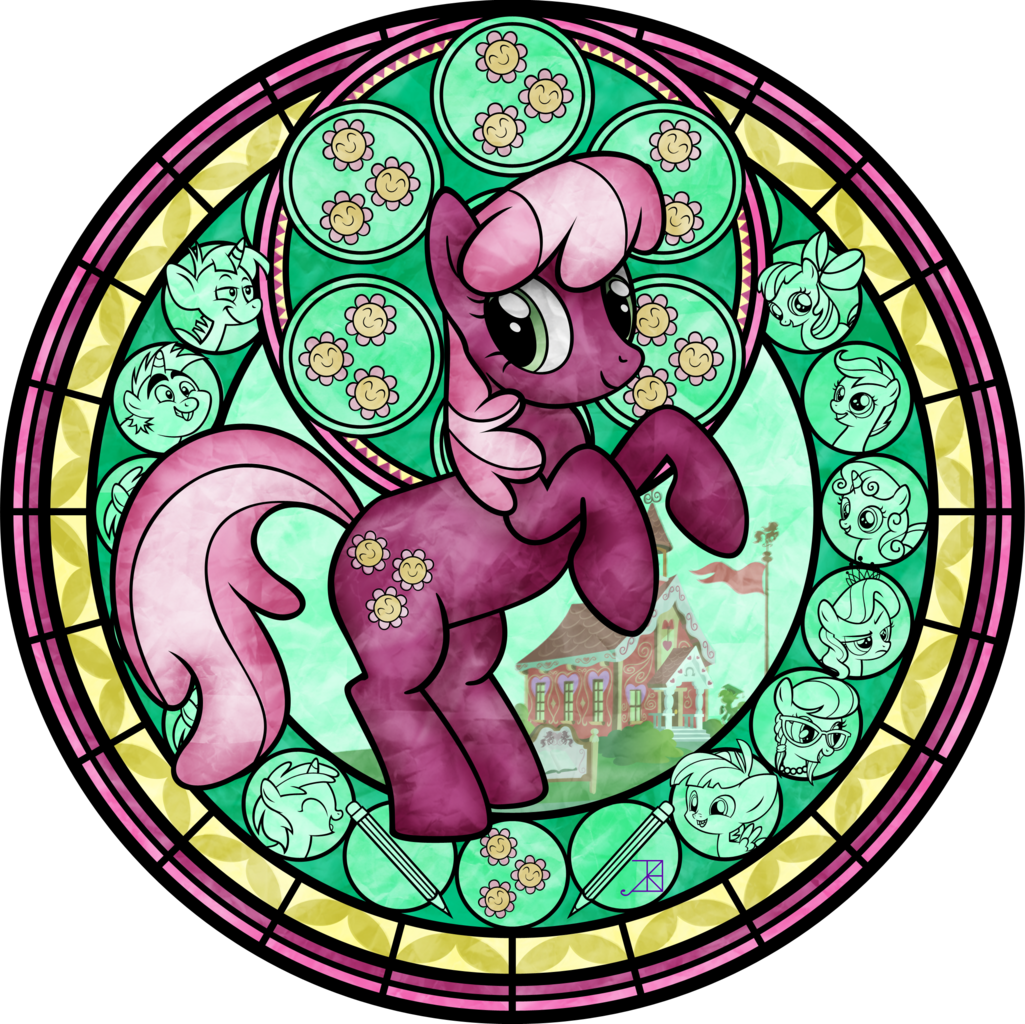 Kingdom Hearts Stained Glass Favourites - My Little Pony Stained Glass ...