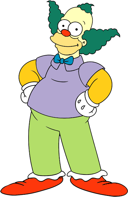 Simpsons Cliparts - Krusty The Clown Feet - (450x697) Png Clipart Download